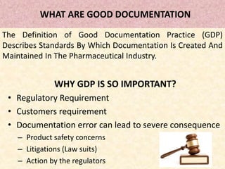 Good Documentation Practices | PPTX