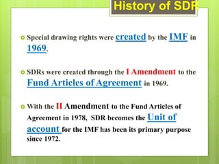 SPECIAL DRAWING RIGHTS | PPTX