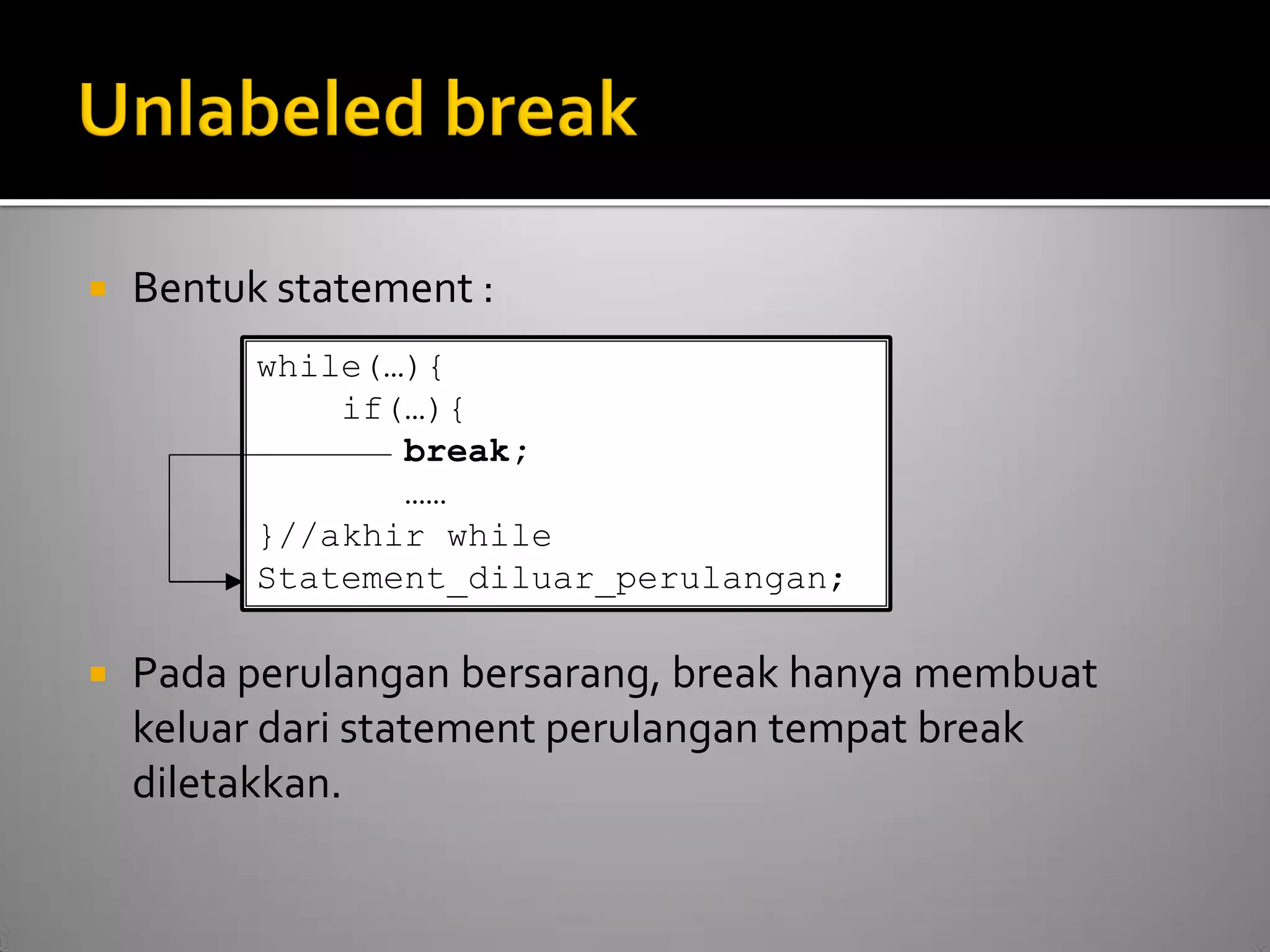 5. struktur kontrol alur program lanjutan | PDF
