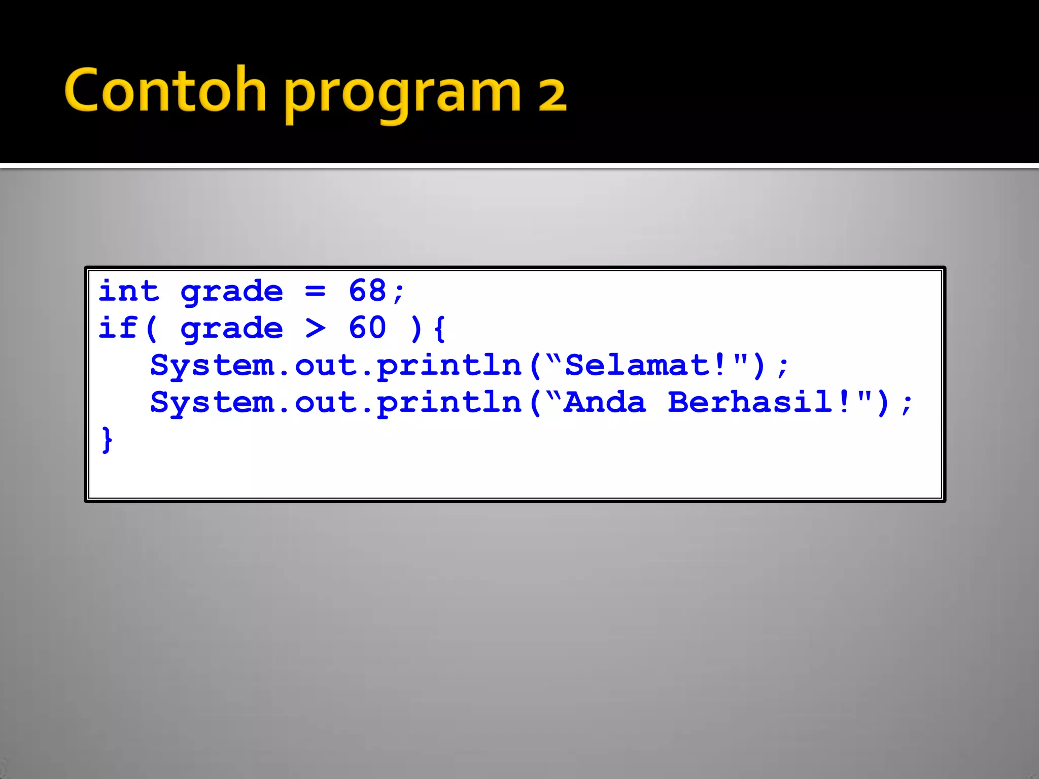5. struktur kontrol alur program lanjutan | PDF