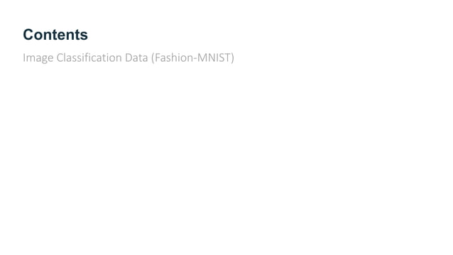 Image Classification Data (Fashion-MNIST) | PPTX | Databases | Computer ...