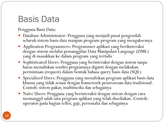 Sistem Informasi - Data dan Basis Data | PDF