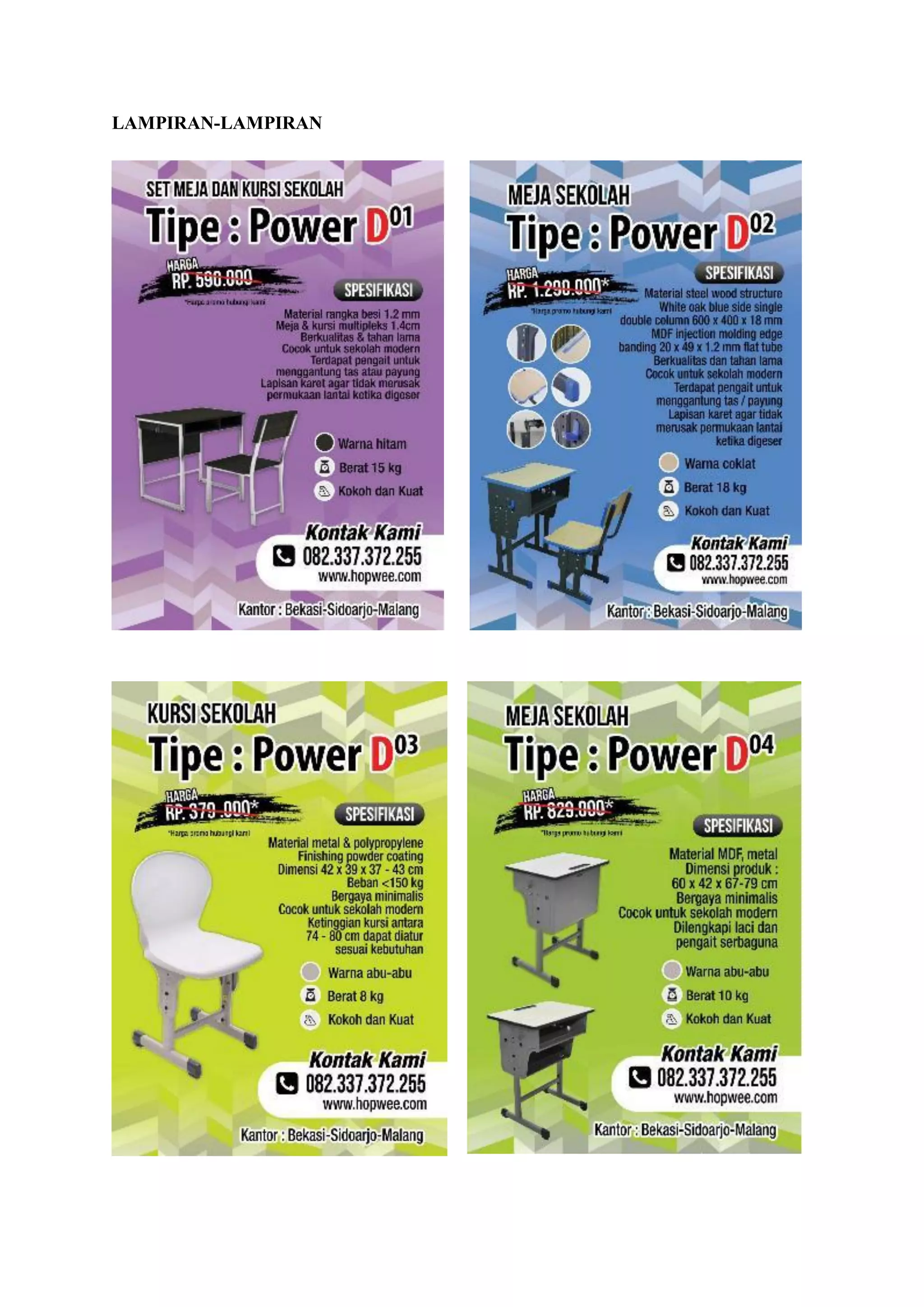 Contoh Proposal Pengadaan Meubeler Sekolah | PDF