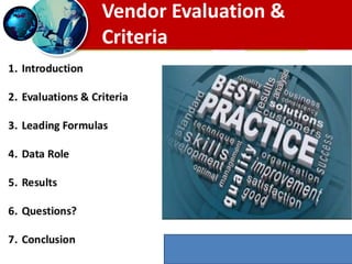 Teknik Pemilihan & Pengukuran Performansi Supplier _Materi Training "e- PROCUREMENT MANAGEMENT ...