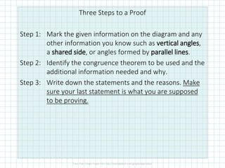 5.3 Congruent Triangle Proofs & CPCTC | PDF