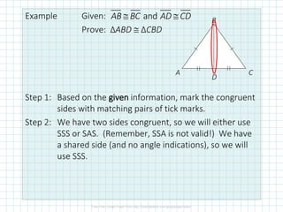 5.3 Congruent Triangle Proofs & CPCTC | PDF