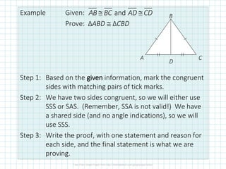 5.3 Congruent Triangle Proofs & CPCTC | PDF