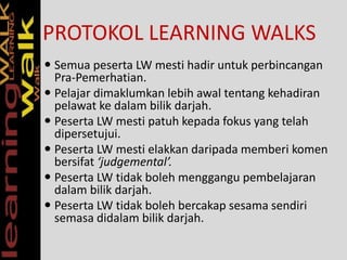 learning walks PLC | PPTX