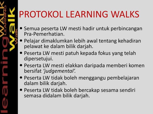 learning walks PLC | PPT