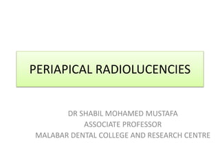 Periapical Radiolucency