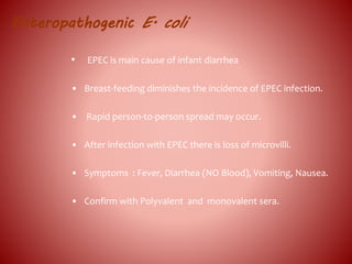 5. diarheal diseases of E.coli Dr. Mahadi H Abdallah | PPTX