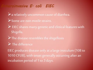 5. diarheal diseases of E.coli Dr. Mahadi H Abdallah | PPTX