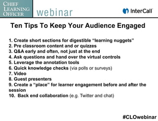 10 Tips to Engage Your Virtual Audience | PPT