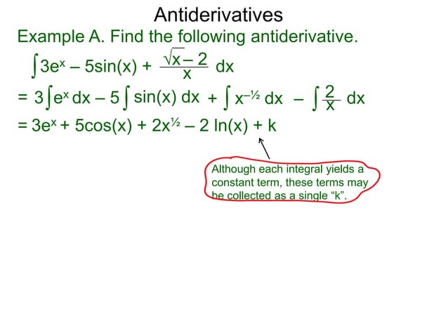 5.1 anti derivatives | PPTX