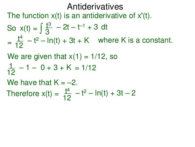 5.1 anti derivatives
