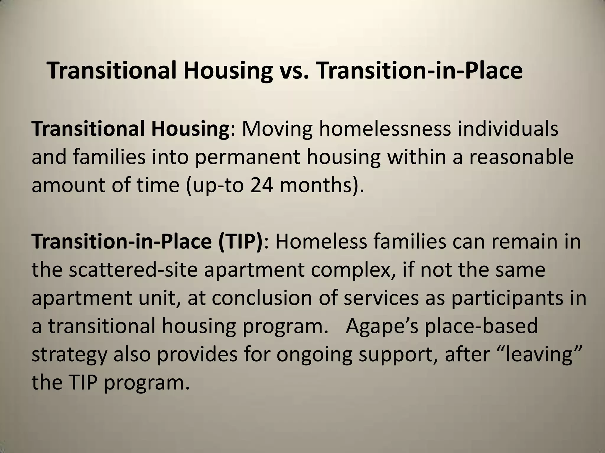 5.1 Retooling Transitional Housing II: Implementing Changes to Your ...