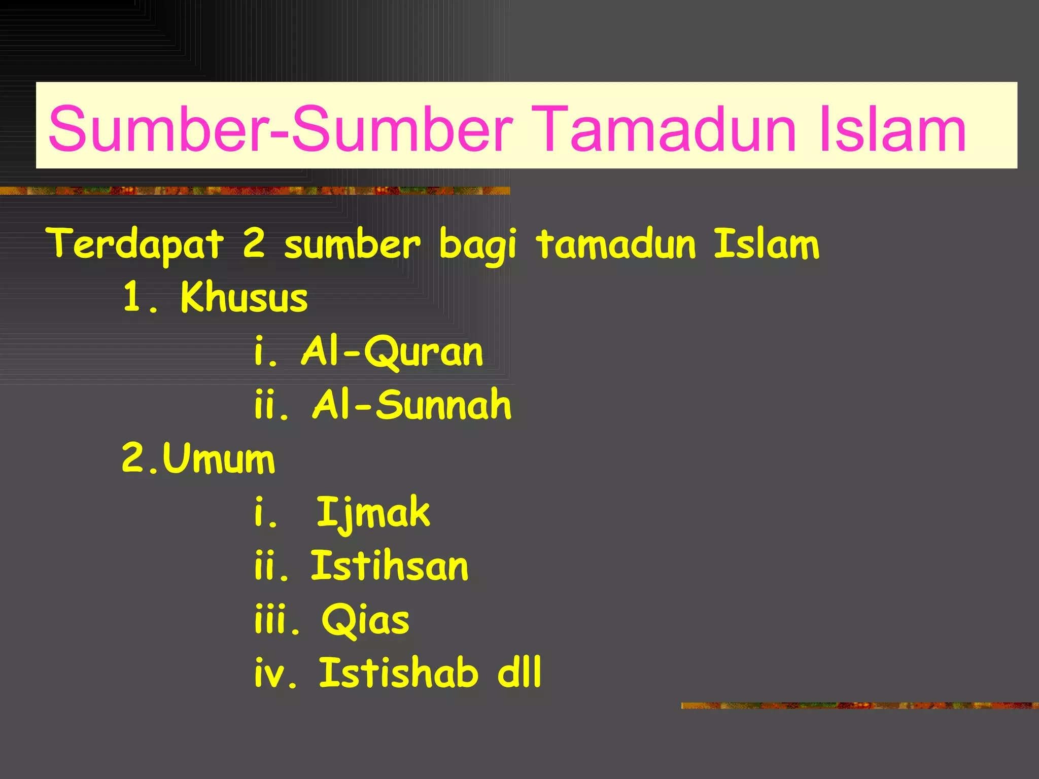5.1 Definisi Tamadun Islam | PPT