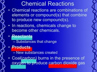5-1 Describing Reactions | PPT