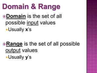 5 1 domain and range | PPTX | Technology & Computing