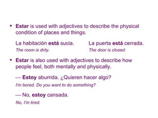 5.1 Estar with conditions and emotions | PPT
