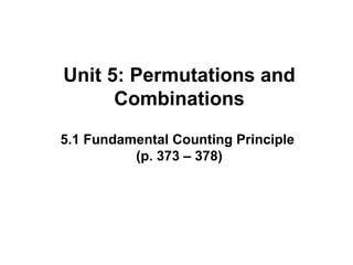 5.1 fundamental counting principle | PPT