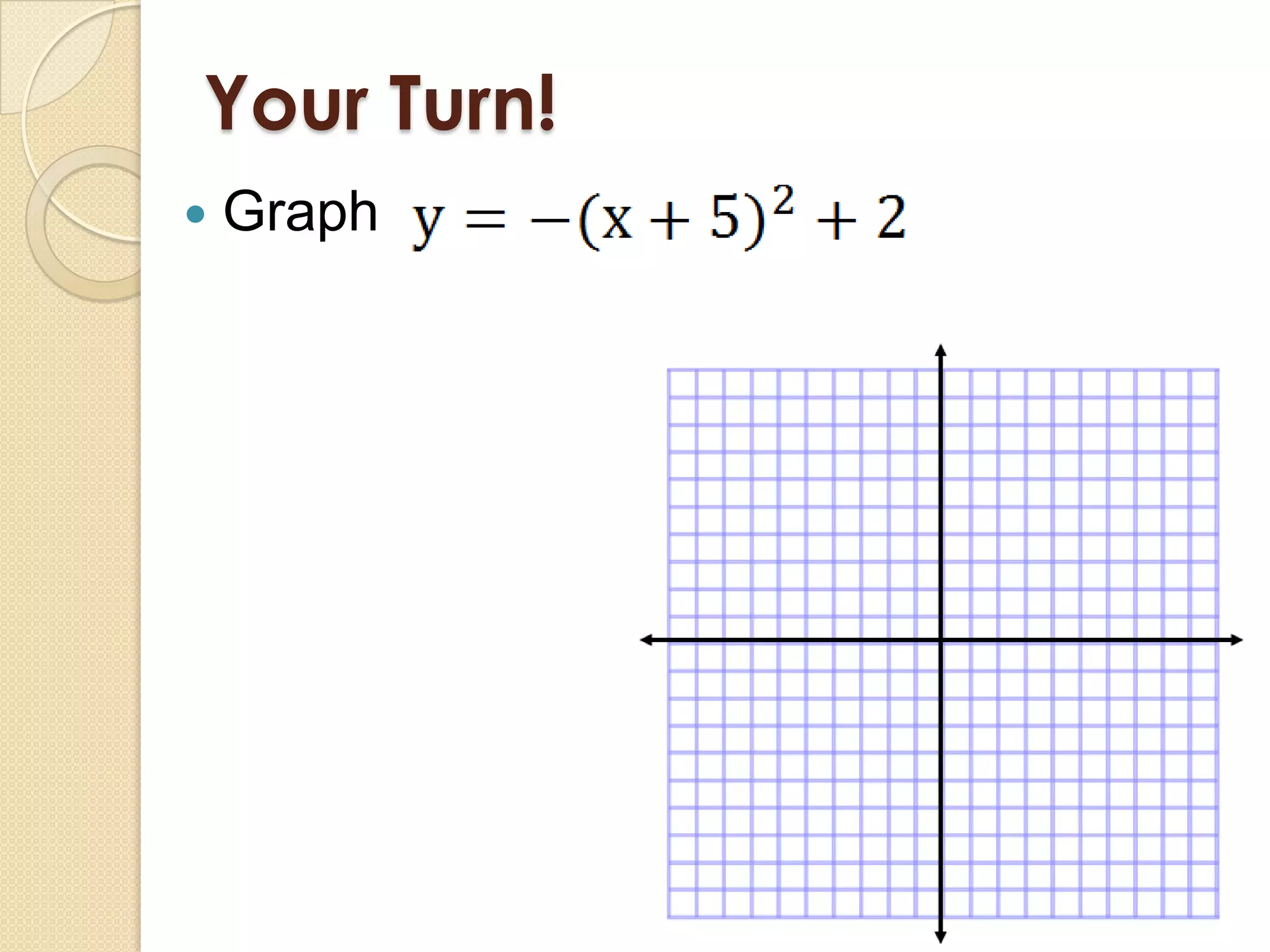 5.1 Graphing Quadratic Functions | PPTX