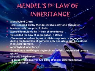 5.1 mendel's experiments | PPT