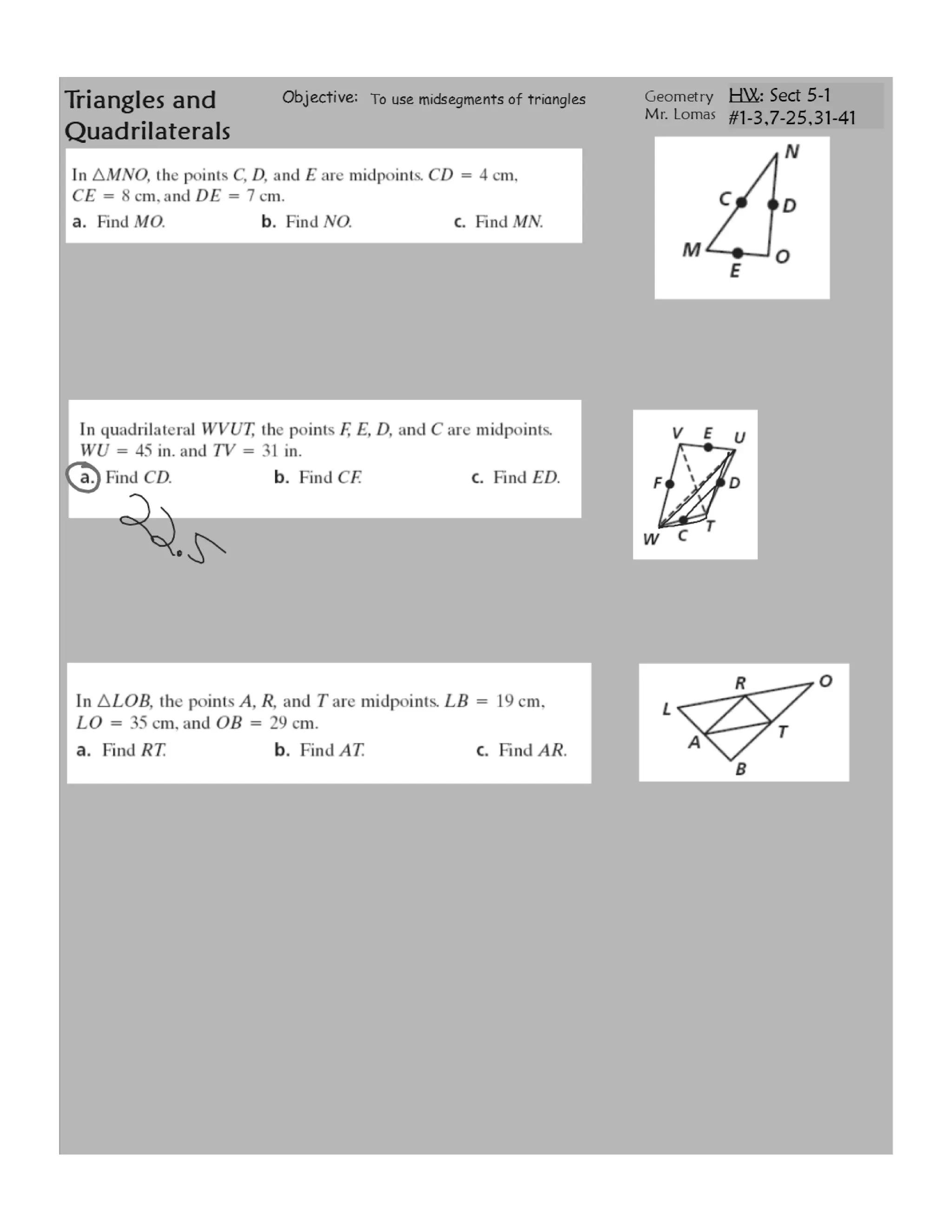 5 1 midsegments of triangles | PDF