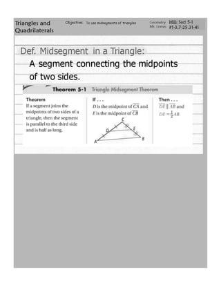 5 1 midsegments of triangles | PDF
