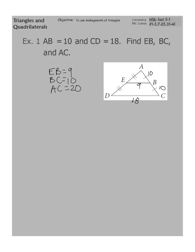 5 1 midsegments of triangles | PDF