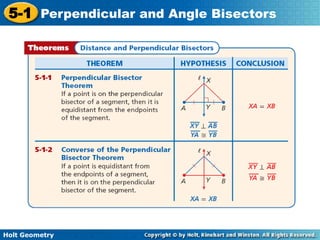 Perpendicular Bisector Of An Angle