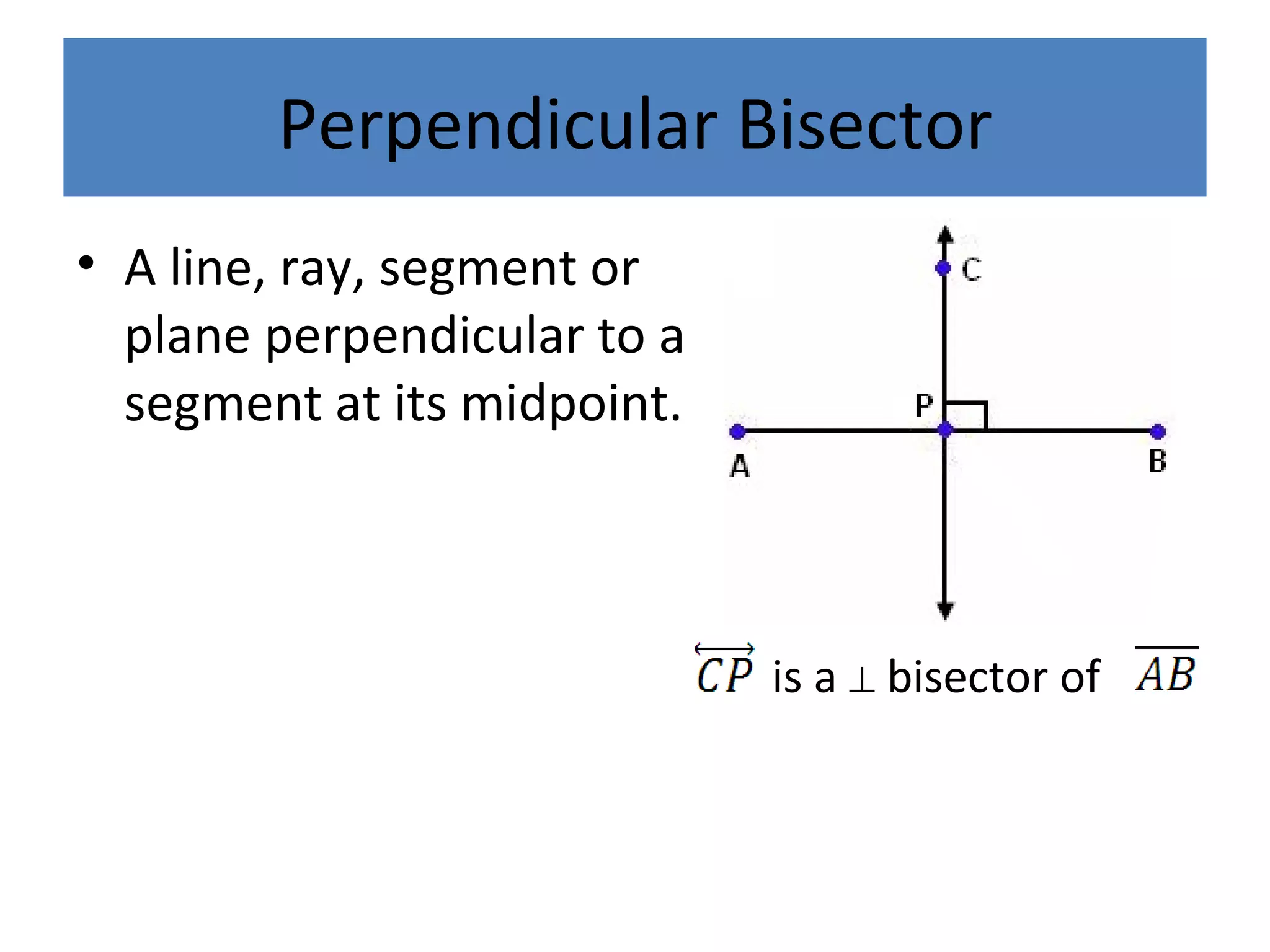 5.1 perpendiculars and bisectors i | PPT