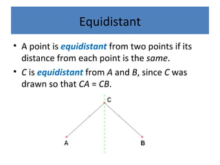 5.1 perpendiculars and bisectors i | PPT