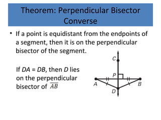 5.1 perpendiculars and bisectors i | PPT
