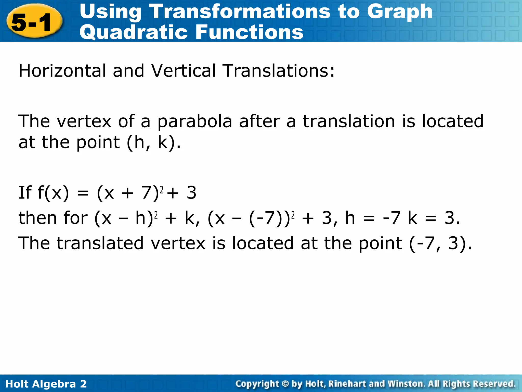 5 1 quadratic transformations | PPT