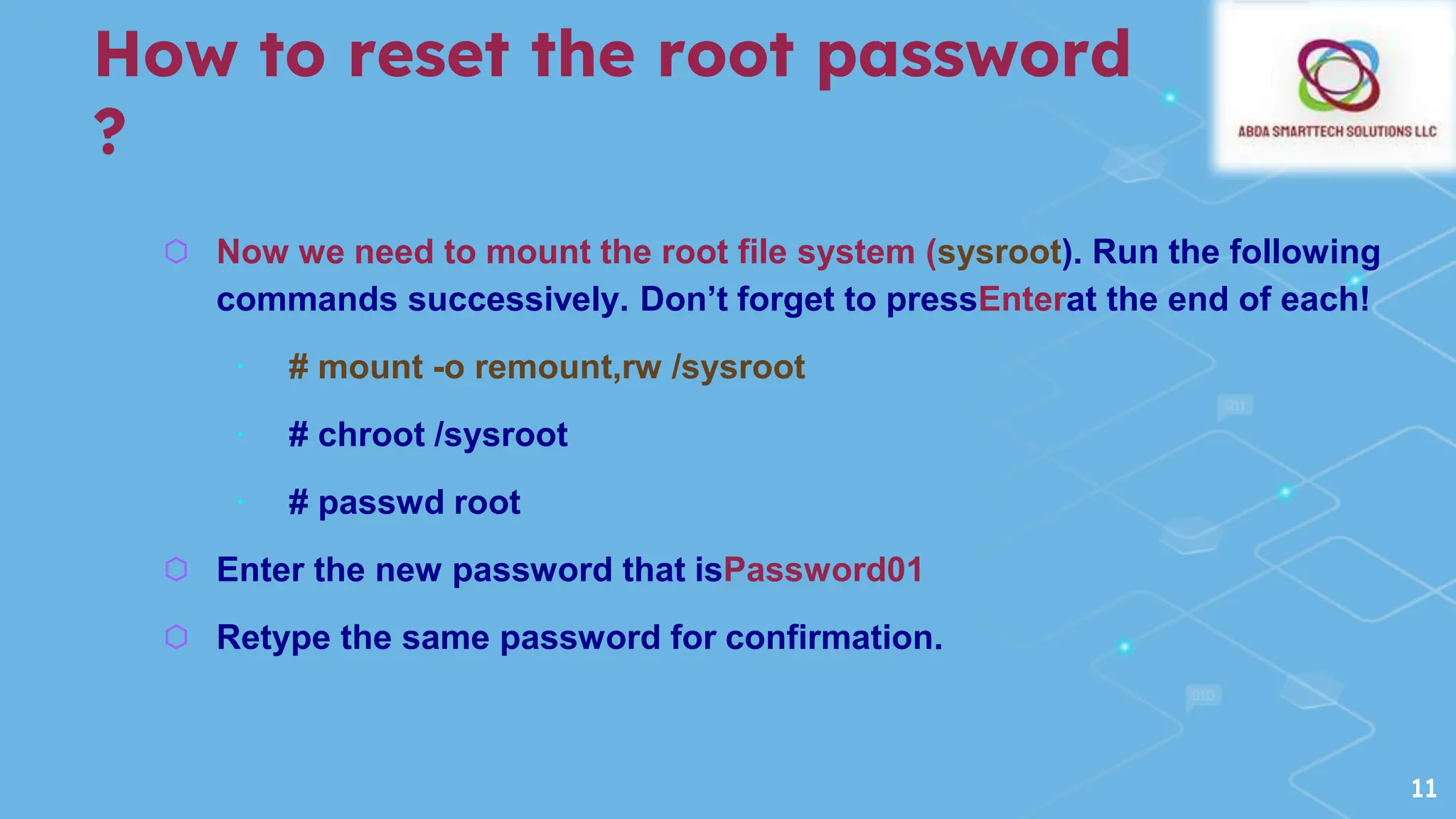 5 1 Root Password Resetupdatedcorrectedvariedtextpptx Operating Systems Computer