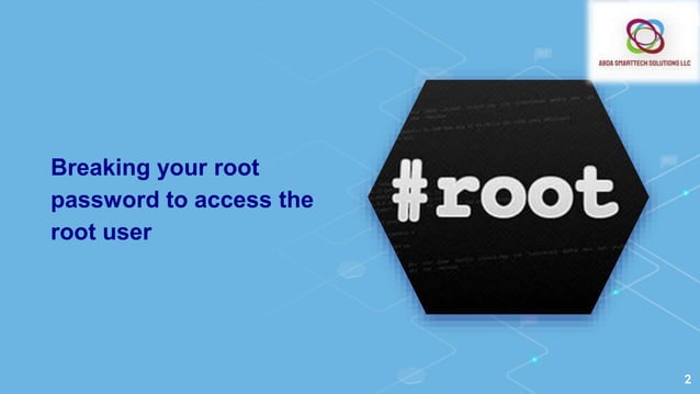 5 1 Root Password Resetupdatedcorrectedvariedtextpptx