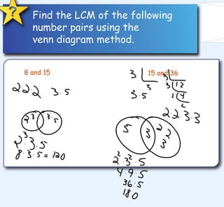 Ch. 5.1 - Least Common Multiple | PPT