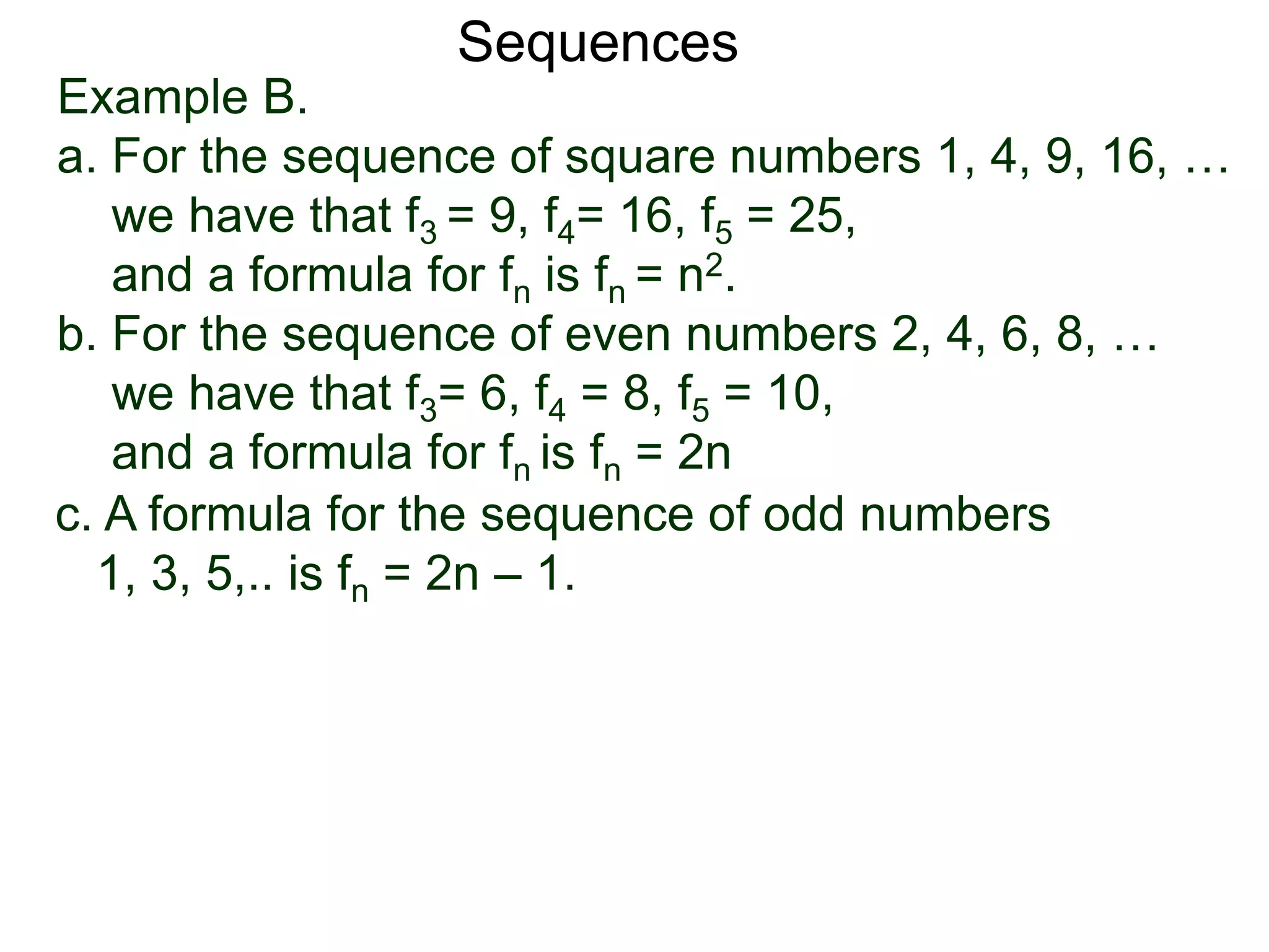 5.1 sequences and summation notation | PPTX | Science