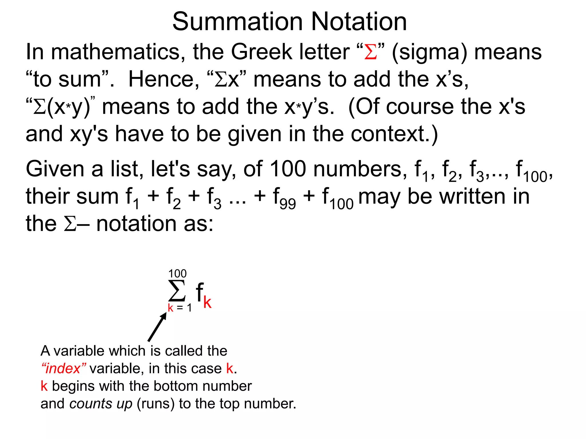 5.1 sequences and summation notation | PPTX