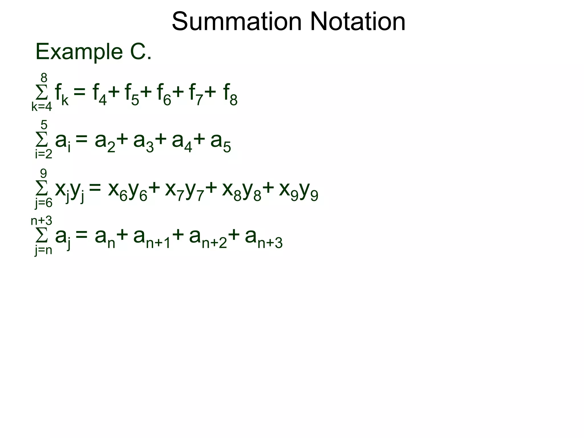 5 1 Sequences And Summation Notation Pptx Science
