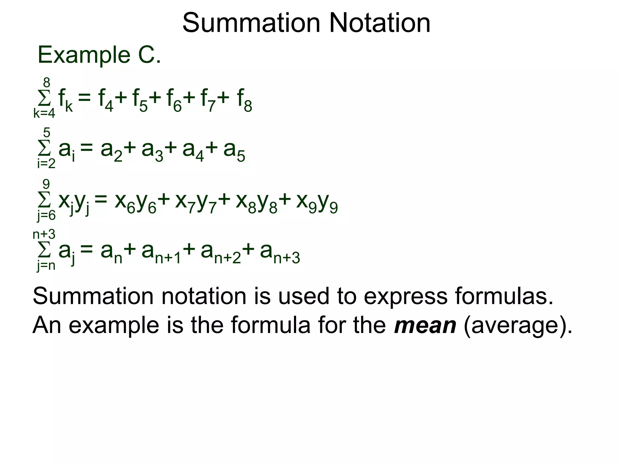 5.1 sequences and summation notation | PPTX
