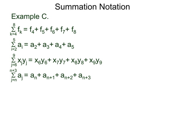 5.1 sequences and summation notation | PPTX | Science