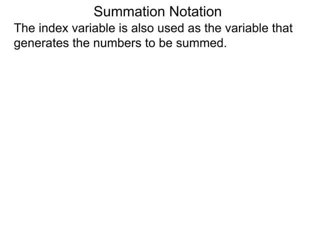 5.1 sequences and summation notation | PPT