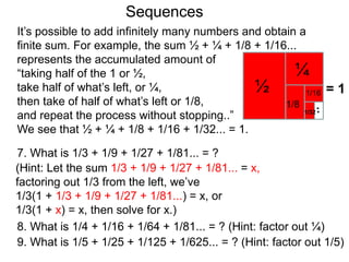 5.1 sequences and summation notation | PPTX
