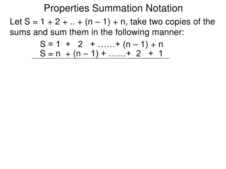 5.1 sequences and summation notation