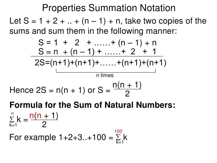 5.1 sequences and summation notation