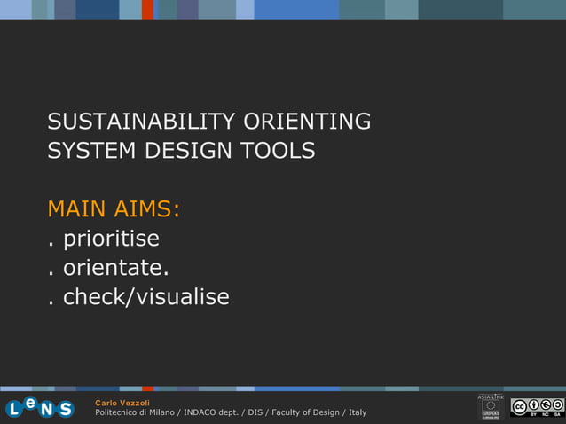 5.1 Sustainability System Design Tools | PPT