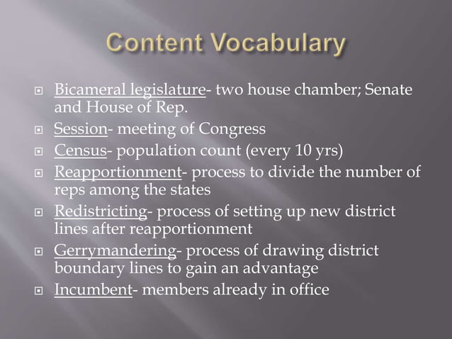 5 1 the organization of congress | PPT