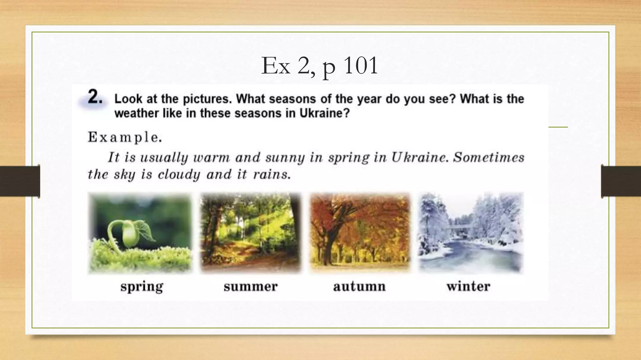 Seasons and weather | PPTX